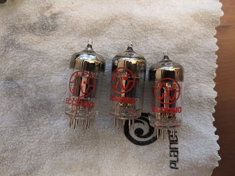 JJ Electronic ECC83 MG x3 (Low Gain Ecc83/12ax7) | Reverb UK