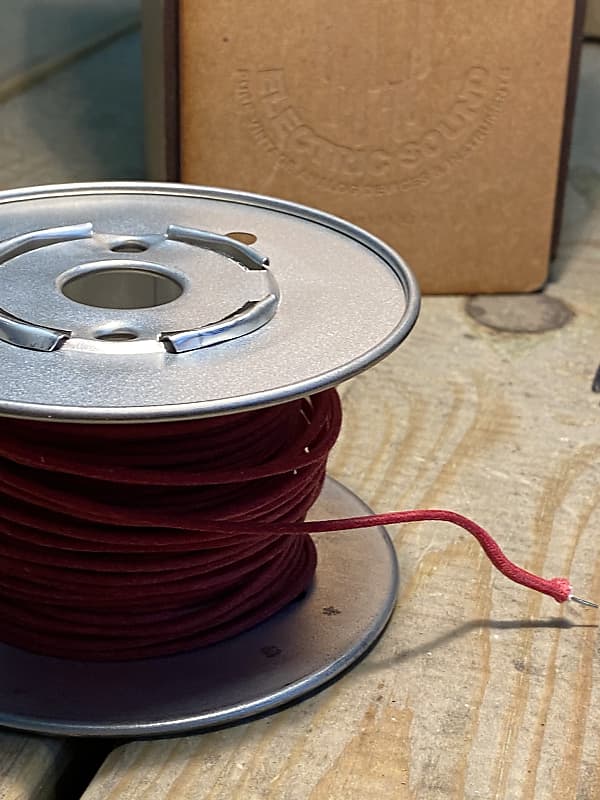 Vintage wire Red cloth wire solid core vintage 2020 Red | Reverb