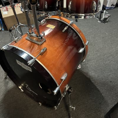 Pearl Session custom maple - Sunburst Fade 4 pc drum set | Reverb