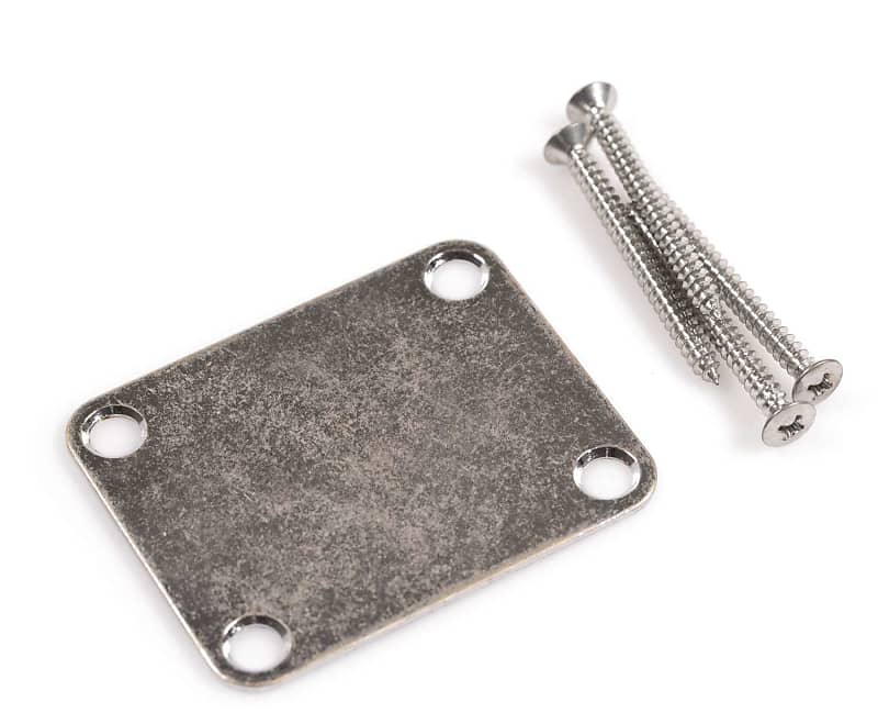 Genuine Gotoh MIJ Factory Aged Relic Fender-Style Neck Plate, | Reverb