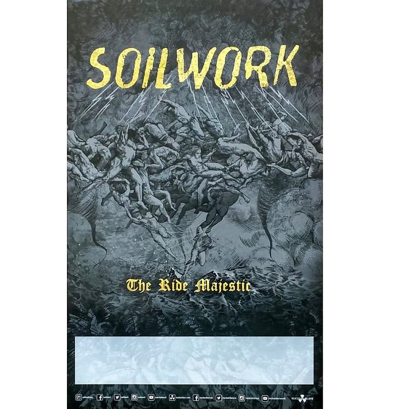 SOILWORK - The Ride Majestic Ltd Ed Rare New Tour Poster! | Reverb