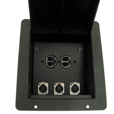 ProCraft Pro Audio Recessed Stage Mic Floor Box AC Power 3 | Reverb