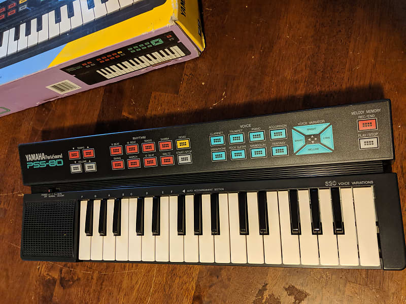 Yamaha PSS-80 keyboard 1980s Black | Reverb