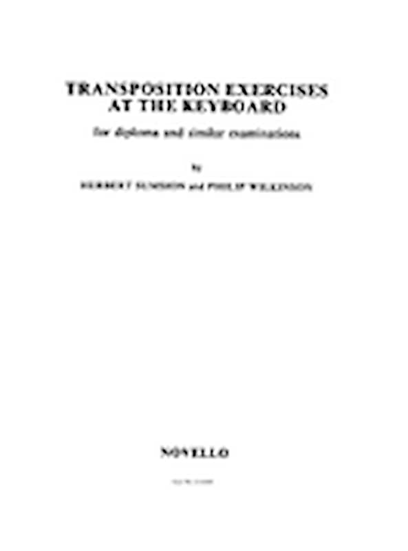 Herbert Sumsion: Transposition Exercises At The Keyboard | Reverb