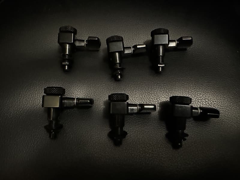 Schaller 6 Inline Black Locking Tuners Fender Stratocaster | Reverb