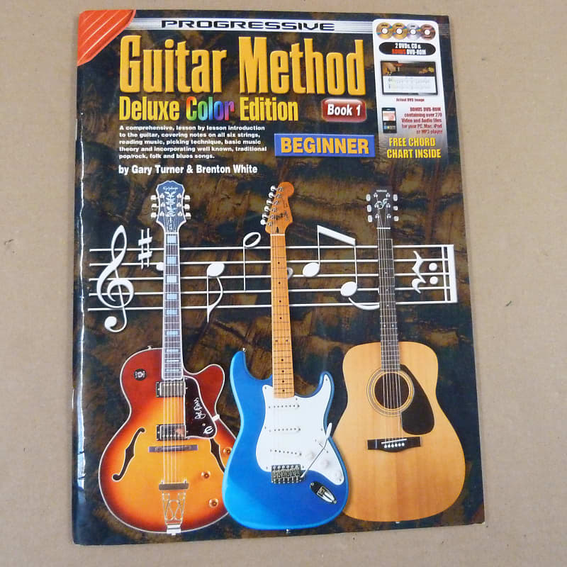 PROGRESSIVE GUITAR METHOD Bk 1 Beginner, deluxe colour | Reverb