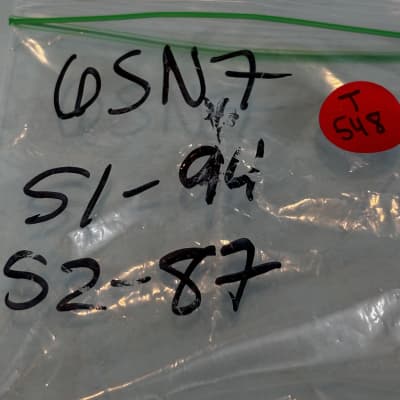 1959 Sylvania 6SN7GT Vintage Admiral Black Plate Chrome Top | Reverb