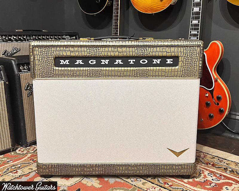 Magnatone Super Fifty-Nine M80 Gold Crocodile 1x12 Combo | Reverb