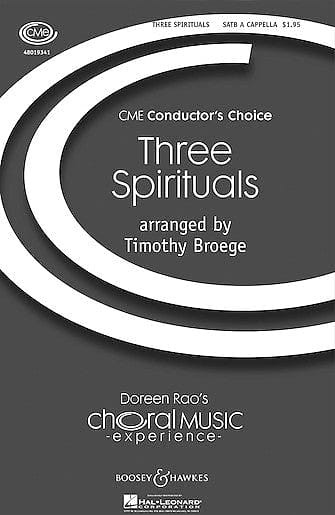 Three Spirituals Conductors Choice Arranger Timothy Broege | Reverb
