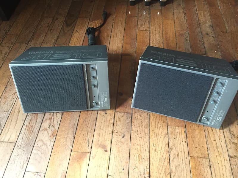 Yamaha MS10 Powered Studio monitor pair. Working well | Reverb