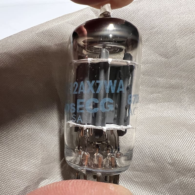 12AX7 ECC83 Jan/Philips 12AX7WA ECG 80’s - Blue ink | Reverb
