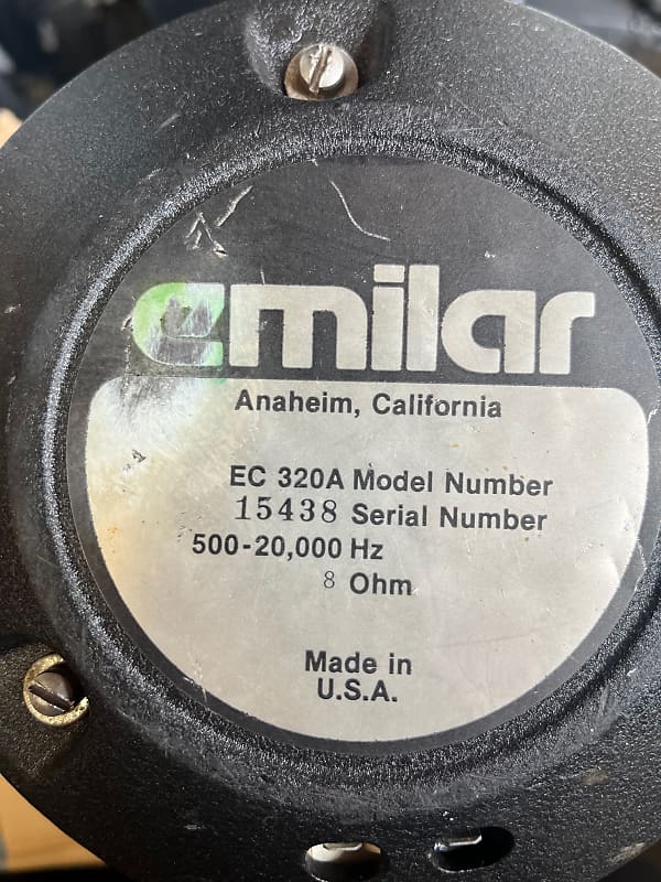 Emilar EC 320A 2" HF Driver 8 Ohm Very Rare | Reverb