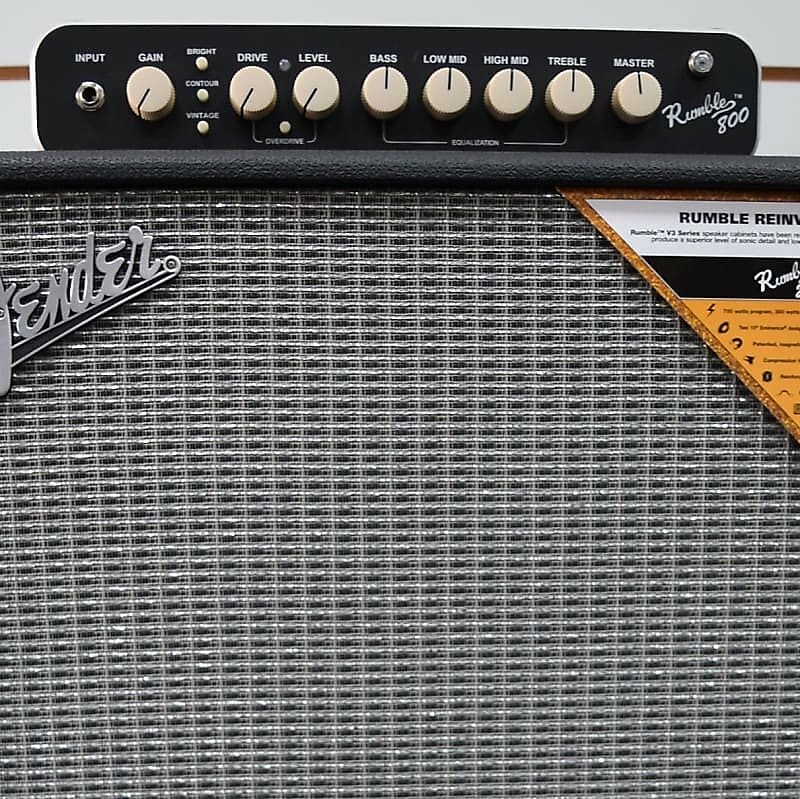 Fender Rumble 800 Bass Amp Stack 210 Cabinet | Reverb