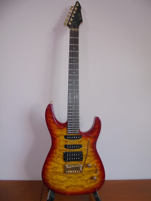 Ken Rose HSS Superstrat Made in Korea mit SAMSHIN Tonabnehmer | Reverb