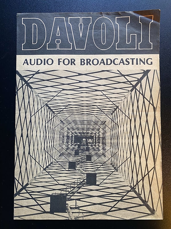 Davoli BROCHURE CATALOG MIXER DAVOLI AUDIO 1970s | Reverb