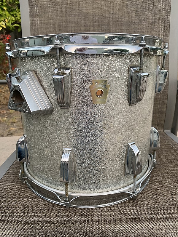 Ludwig Rack tom 10”x12 1982 Silver Sparkle | Reverb