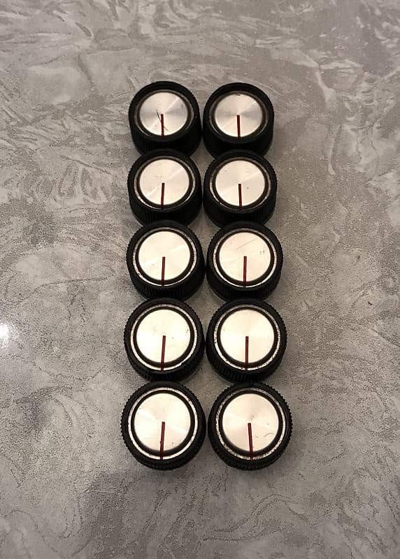 Silvertone vintage amp knobs 60's Black | Reverb