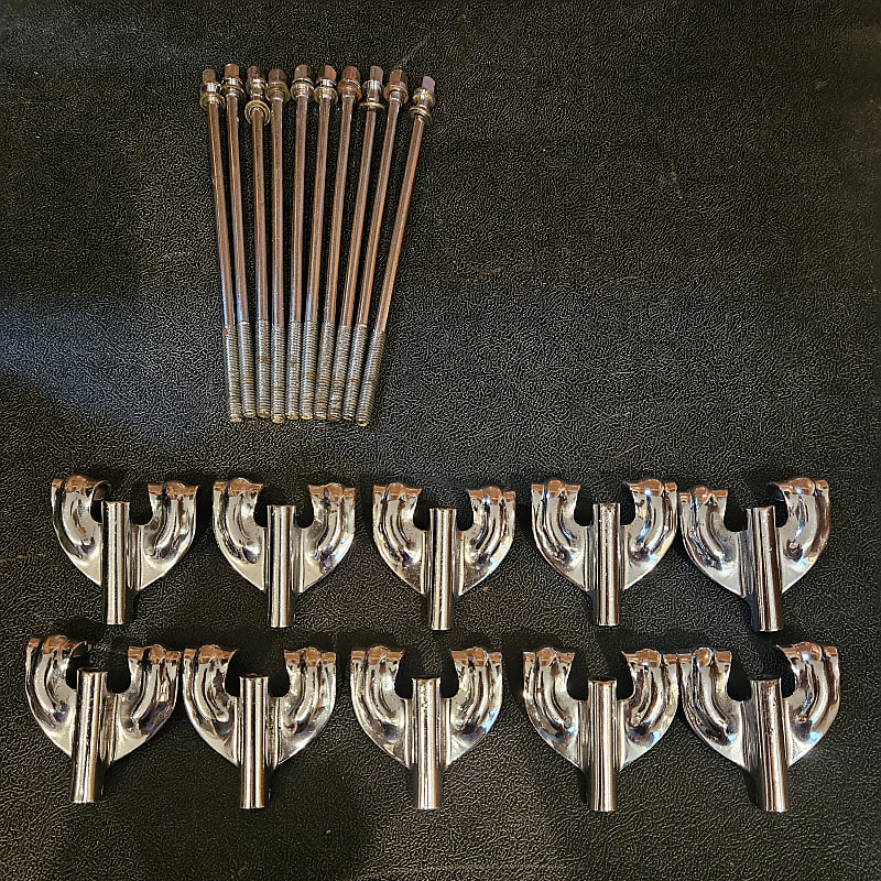 Slingerland set of 10 Radio King Bass Drum Claws 1950s with | Reverb