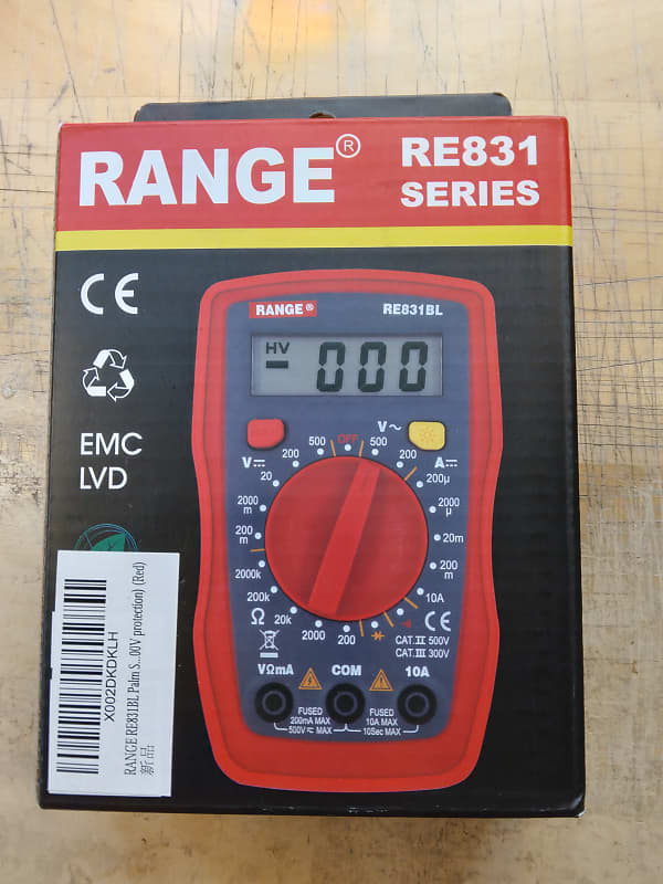Range Multimeter RE831 2010s - Red | Reverb