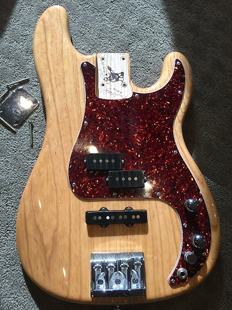 Warmoth P Bass Body - LOADED 2000 Clear | Reverb