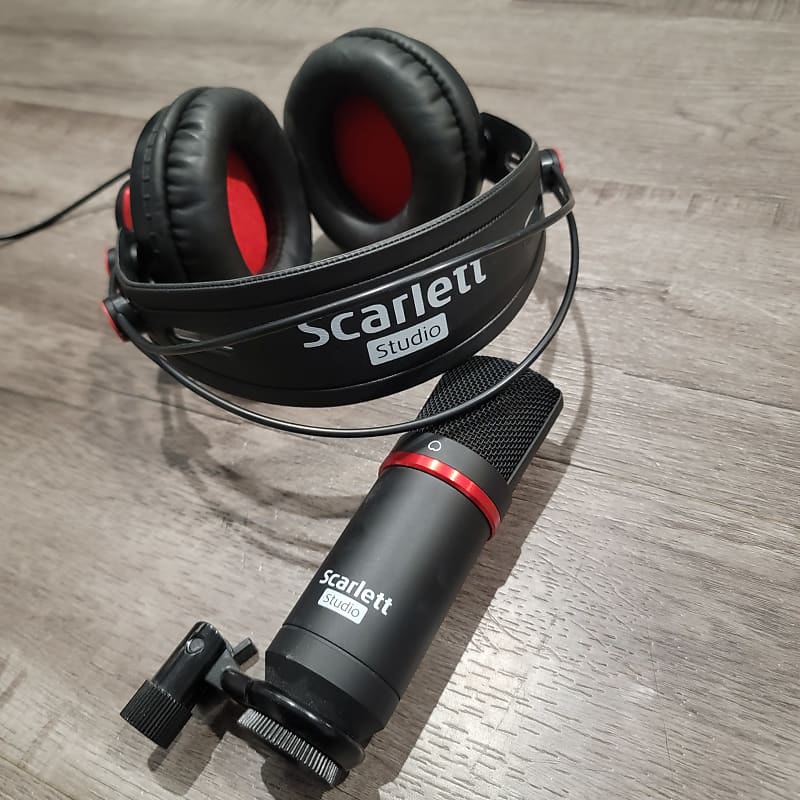 Focusrite Scarlett Condenser Microphone + Headphones Bundle | Reverb
