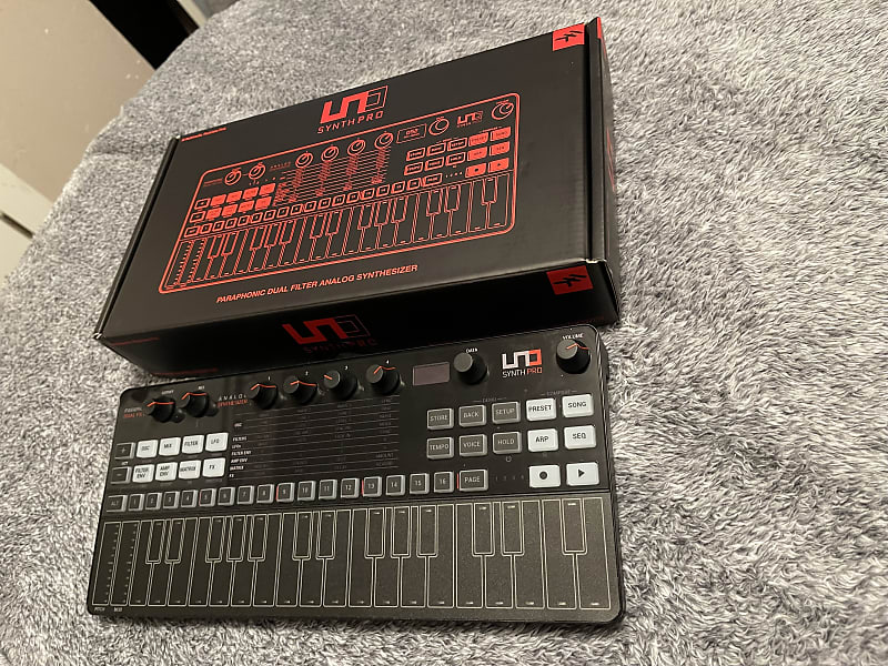 IK Multimedia UNO Synth Pro Desktop Analog Synthesizer BLACK | Reverb