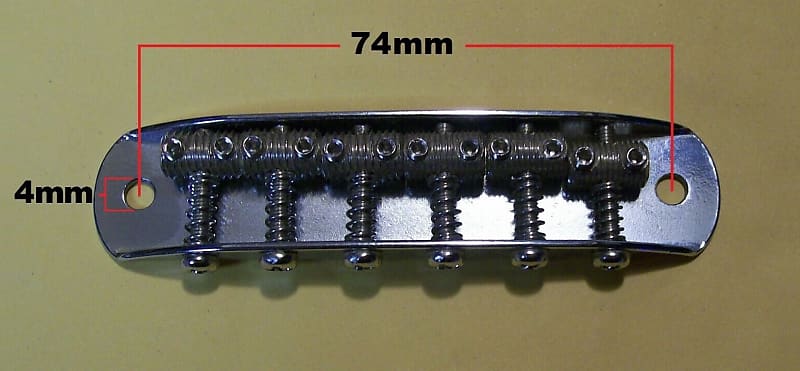 Teisco Japanese style Low Profile Replacement Guitar Bridge | Reverb