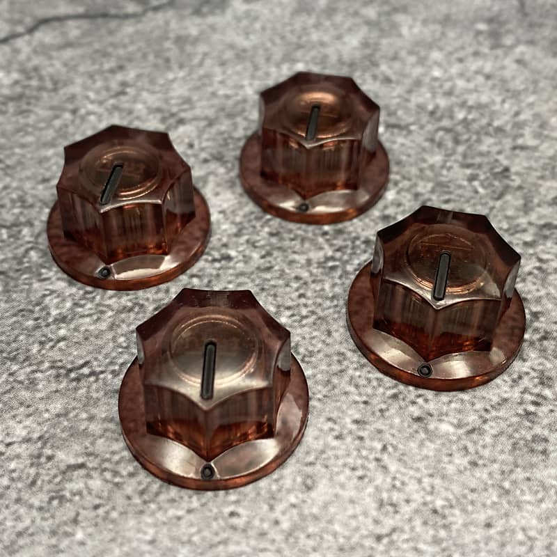 4x Root Beer Brown Clear Custom Fx Effects Pedal Fluted Skirt | Reverb