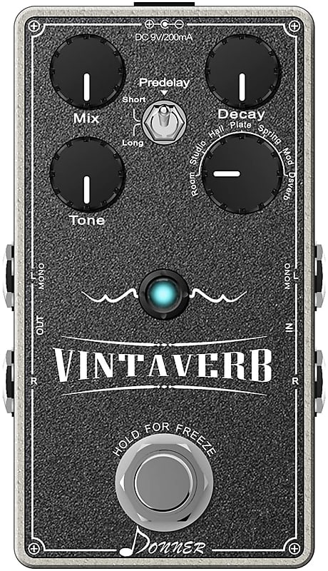 Vintaverb Reverb Guitar Pedal, Multi-type Reverb Pedal 7 | Reverb