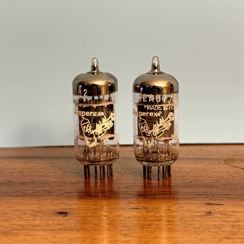 Amperex 12AU7/ECC82 Bugle Boy Matched Pair Vintage Vacuum | Reverb