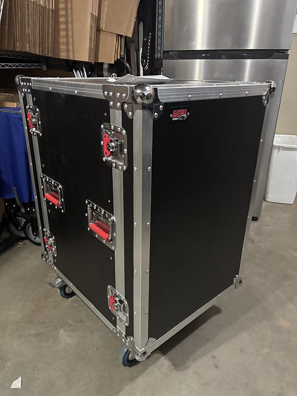 Gator G-TOUR 16U CAST ATA Wood Rack Case w Casters 19" deep | Reverb