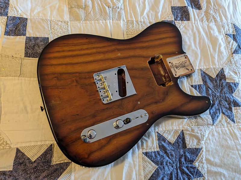 Warmoth Telecaster Body, 1pc Roasted Swamp Ash, See | Reverb