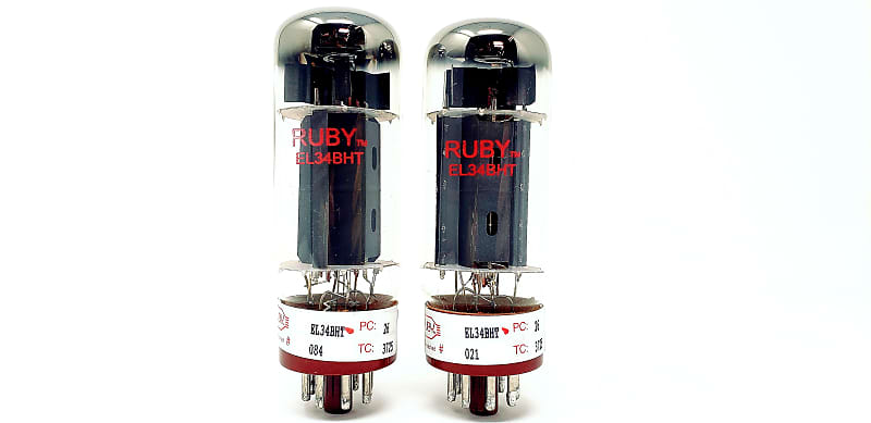 Ruby EL34BHT Matched Pair | Reverb