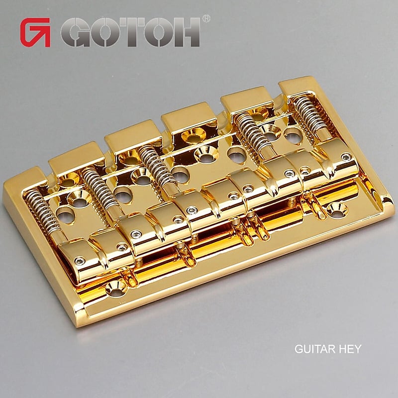 NEW Gotoh 404BO-5 5-String Bass Bridge MULTI TONAL Brass | Reverb