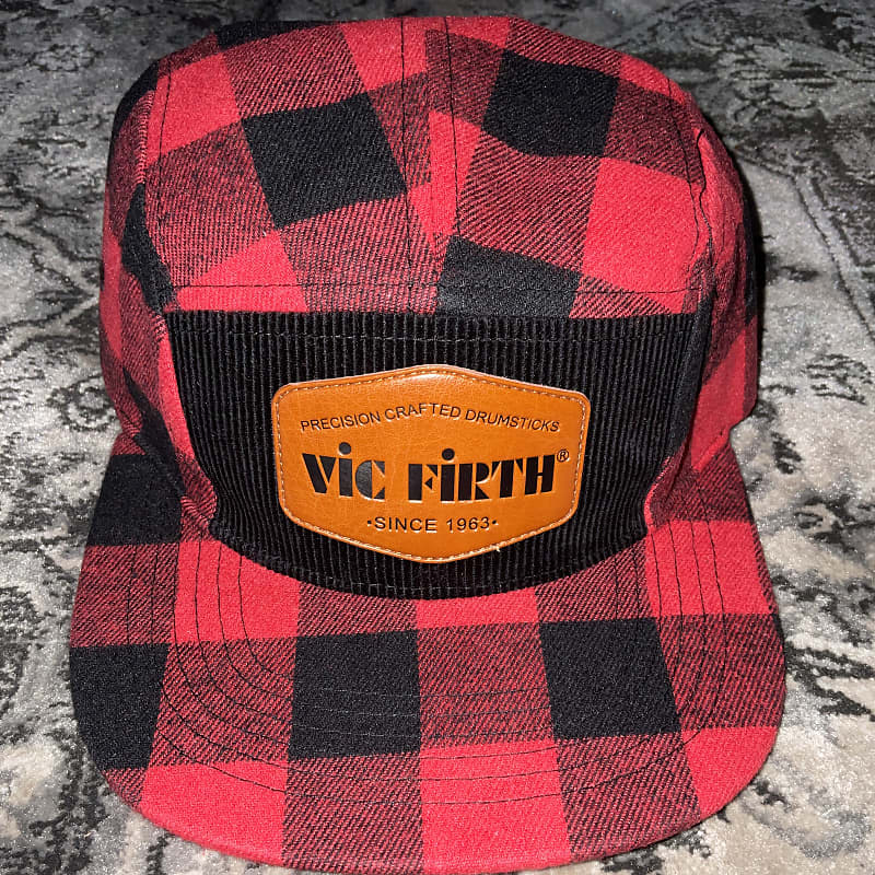 Vic Firth Limited Edition 5 Panel Camp Hat, Red | Reverb