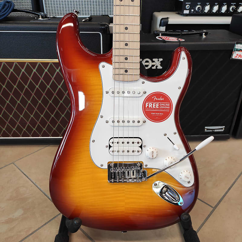 Squier Affinity Stratocaster FMT HSS Sienna Sunburst | Reverb