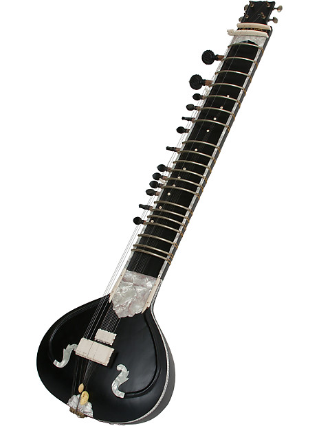 G. Rosul Pro Electric Sitar w/ Flat Wooden Toomba | Reverb
