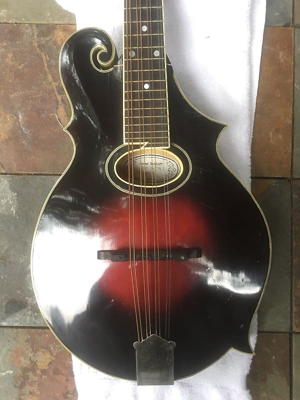 Ratliff 3 pt. F-Style Mandola 1983 Dark Red Burst | Reverb