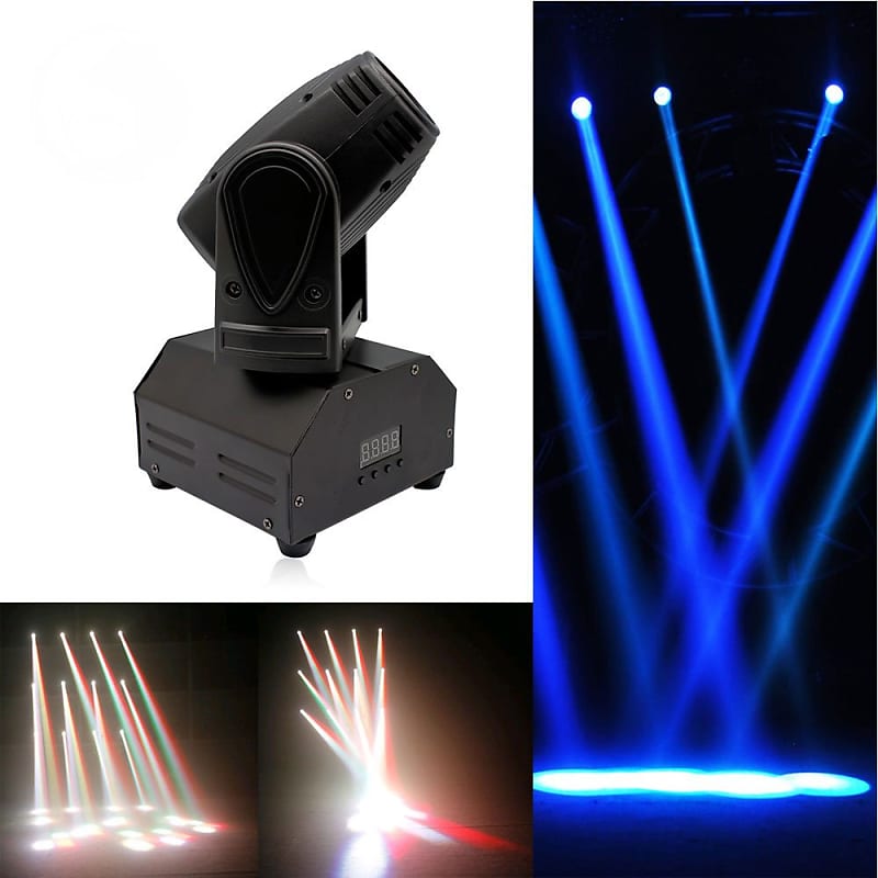 UKing LED Moving Head Beams DMX Mini Pinspot Light RGBW 11/13 | Reverb