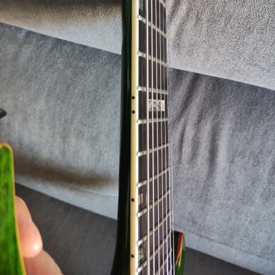 ESP Custom shop horizon 7 strings 2001 Trans green | Reverb