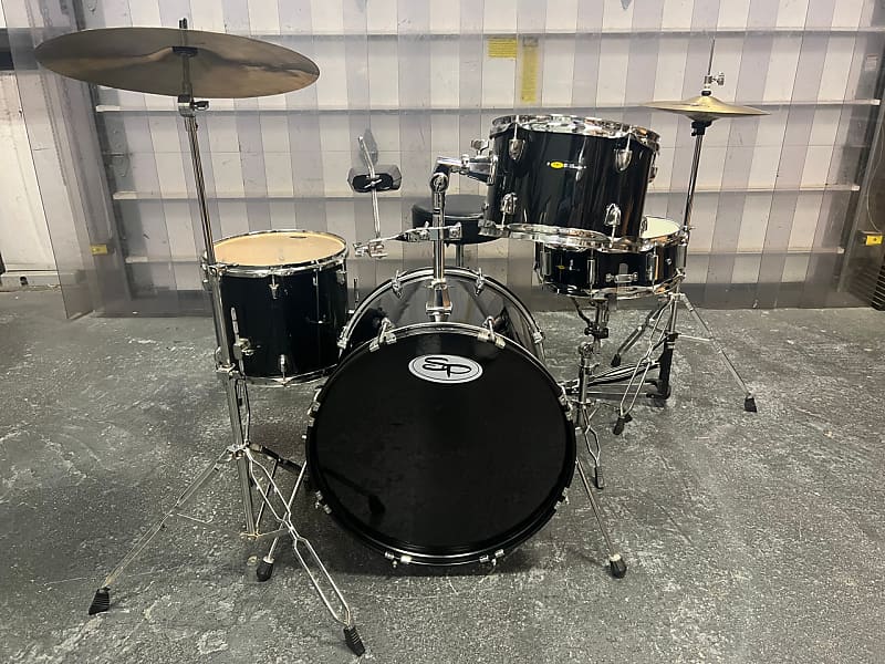 Sound Percussion Labs 4-Piece Drum Set w/ Hardware, Cymbals, | Reverb