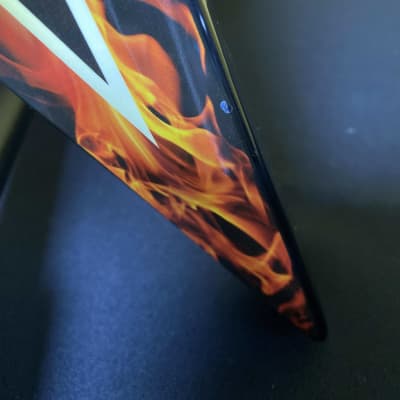 Dean Dime Razorback Explosion/Fire Finish & Hard Case - Floyd | Reverb