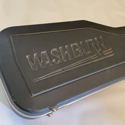 90's Washburn Stratocaster Style Black Chainsaw Guitar Case | Reverb