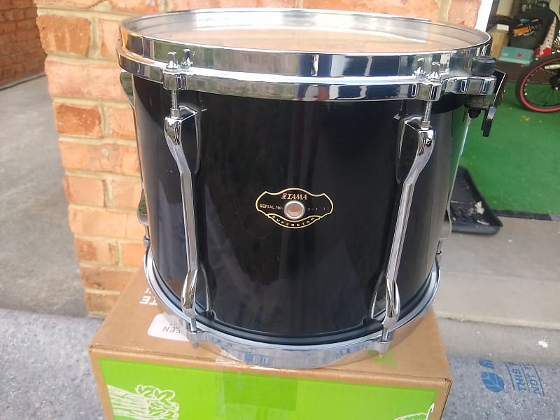 Tama Superstar 13"x 10" Gloss Black Rack Tom w/ Mount & | Reverb