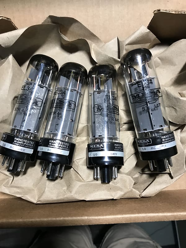 Mesa EL34 Tubes Matched Quad set | Reverb