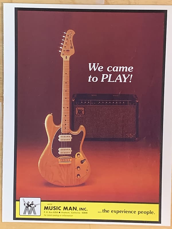1977 Music Man Original Full Color Magazine Advertisement | Reverb
