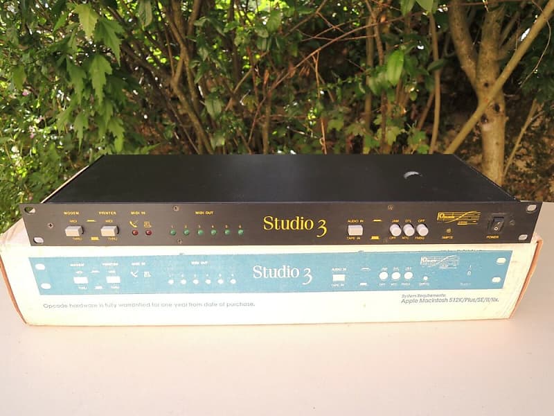 OPCODE Studio 3 MIDI Interface Synchronizer Rack Midi time | Reverb UK