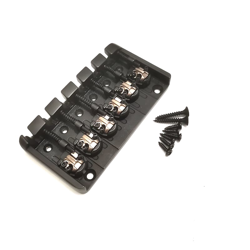Ibanez Accu-Cast B506 6 Strings Bass Bridge - Black | Reverb