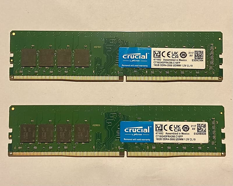 2X Crucial 16GB Memory Cards | Reverb
