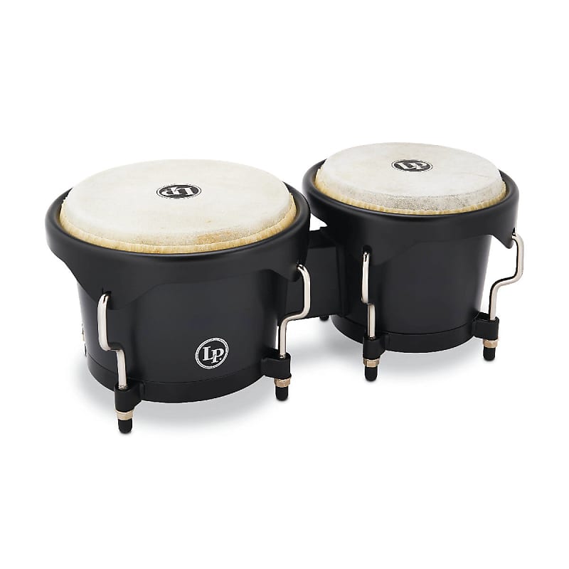 LP Discovery Bongo Set Onyx w/Black Hardware | Reverb